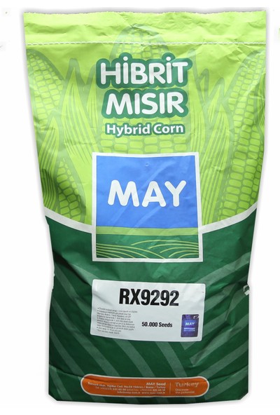 May RX9292 Danelik Mısır Tohumu 50000 Tohum 2022 Üretim