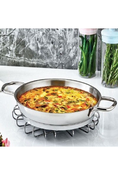 Saften Paslanmaz Çelik Italyan Omlet Sahan 16 cm Saften Paslanmaz Çelik Italyan Omlet Sahan 16 cm