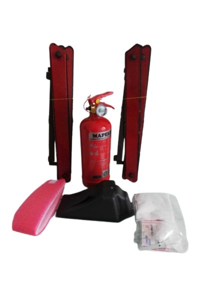 kalenderotoshop Araç Trafik Seti Tüvtürk Uyumlu Set (Kırmızı)