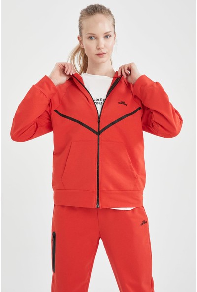 Defacto Kapüşonlu Kanguru Cepli Regular Fit Sweat Hırka T7048AZ21SP Defacto Kapüşonlu Kanguru Cepli Regular Fit Sweat Hırka T7048AZ21SP