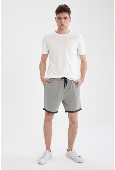 Defacto Slim Fit Duble Paça Şort U6149AZ21SM Defacto Slim Fit Duble Paça Şort U6149AZ21SM