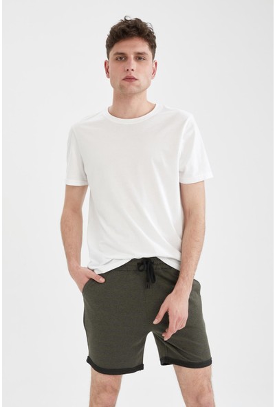Defacto Slim Fit Duble Paça Şort U6149AZ21SM Defacto Slim Fit Duble Paça Şort U6149AZ21SM