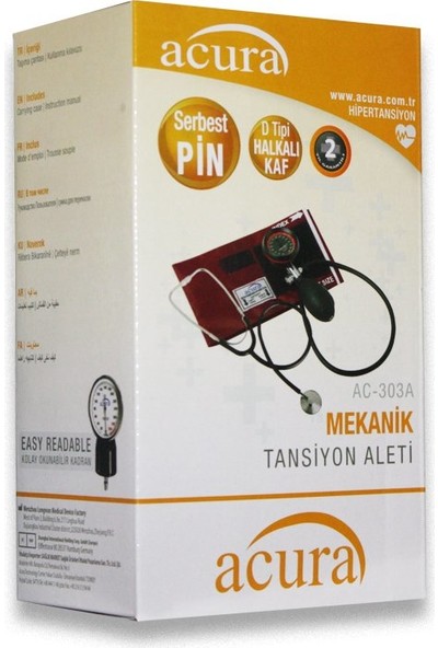 Acura AC-303A Mekanik Tansiyon Aleti Acura AC-303A Mekanik Tansiyon Aleti