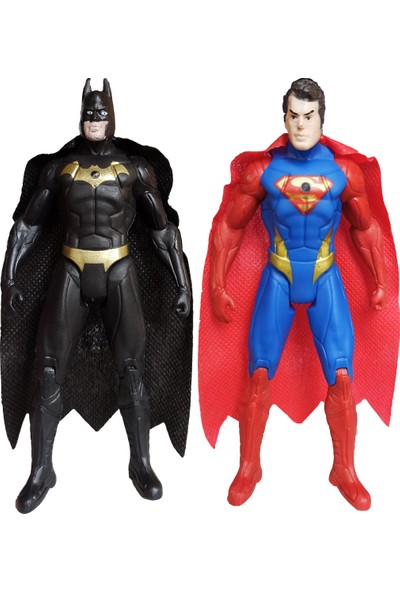 Meva Avengers 2'li Batman ve Süpermen 15CM. Aksesuarlı Figür Seti Meva Avengers 2'li Batman ve Süpermen 15CM. Aksesuarlı Figür Seti