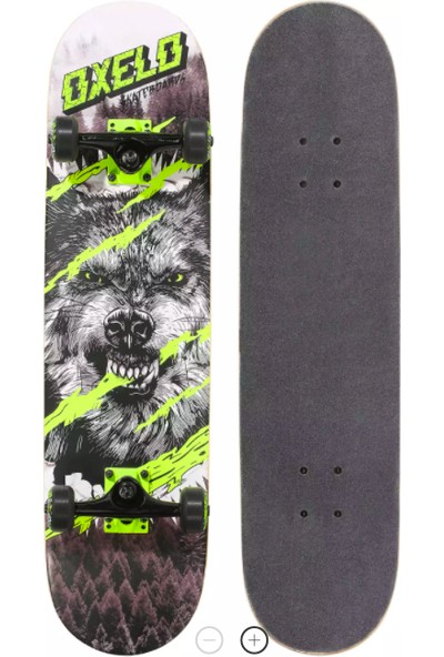 Oxelo Kaykay MID500 - Çocuk - 8 / 12 Yaş - Yeşil Oxelo