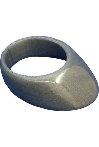 Okçu Atış Yüzüğü - Geleneksel Okçuluk Osmanlı Türk Zihgir -Gri/gümüş Efekt Renk