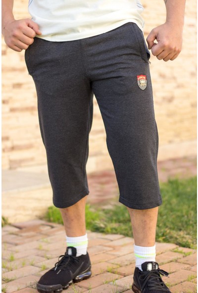 Azıcık Akıllı Erkek Antrasit Armalı Fermuarlı Ipli Bermuda Şort 21EBRMBARM Azıcık Akıllı Erkek Antrasit Armalı Fermuarlı Ipli Bermuda Şort 21EBRMBARM