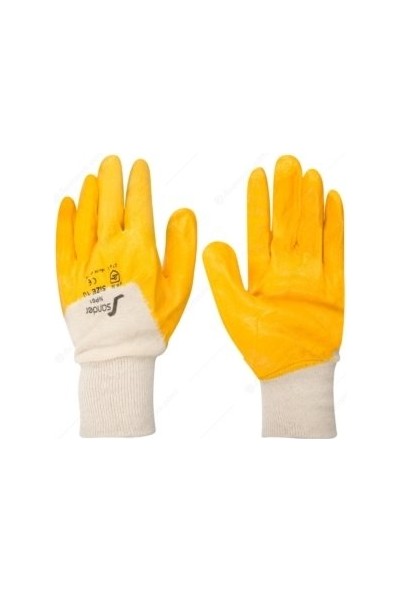Sander Sarı Nitril Eldiven NP01- No:10 (1 Paket:12 Çift)