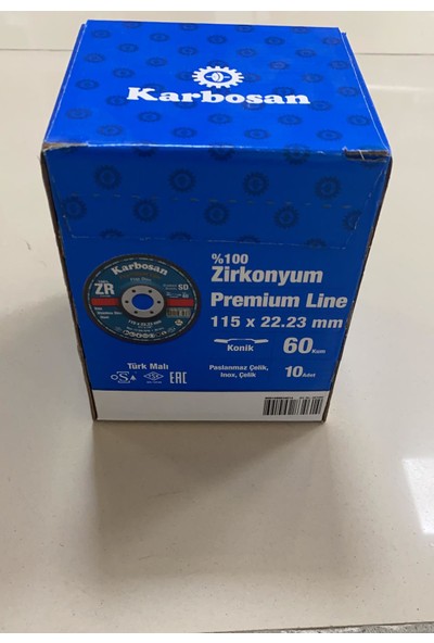 Karbosan Zr Flap Disk 115X22 Konik-6o Kum (10 Lu) Karbosan Zr Flap Disk 115X22 Konik-6o Kum (10 Lu)