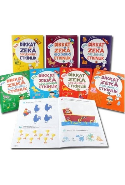 Dikkat ve Zeka Güçlendirici Etkinlikler Seti 365 8 Kitap - 3-6 Yaş Dikkat ve Zeka Güçlendirici Etkinlikler Seti 365 8 Kitap - 3-6 Yaş