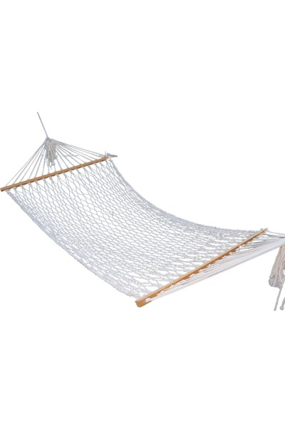 Exiz Ticaret Çift Kişilik Düğümsüz Lüks Hamak Bağlama İpli En 130 x 3 m 300 kg Taşıma