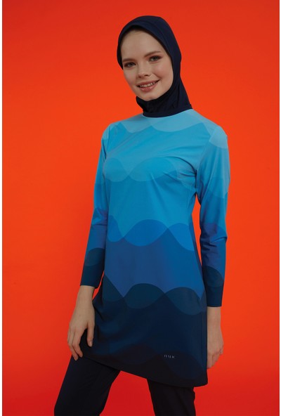 Remsa Mayo Likralı Tam Kapalı Okyanus Tesettür Mayo