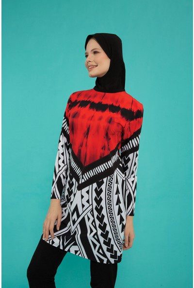 Remsa Mayo Likralı Tam Kapalı Haliç Tesettür Mayo