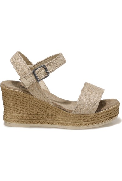 Butigo Tamara 1fx Naturel Kadın Dolgu Topuklu Sandalet Butigo Tamara 1fx Naturel Kadın Dolgu Topuklu Sandalet