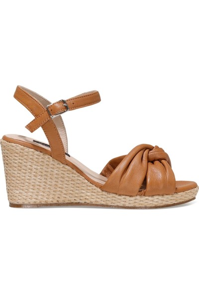 Nine West Carette 1fx Taba Kadın Dolgu Topuklu Sandalet