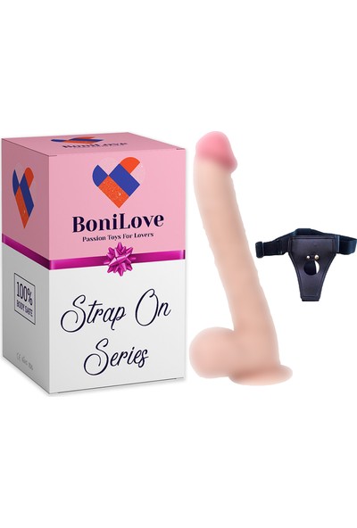 Bonilove Strap On Series Büyük Boy Realistik Dokuda Kalın Kemerli Dildo Bonilove Strap On Series Büyük Boy Realistik Dokuda Kalın Kemerli Dildo