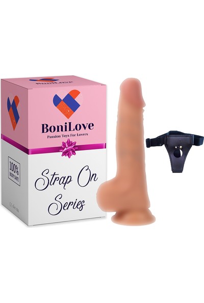 Bonilove Strap On Series Ekstra Yumuşak Gerçekci Ten Dokulu Çift Katmanlı 20 cm Takma Penis Bonilove Strap On Series Ekstra Yumuşak Gerçekci Ten Dokulu Çift Katmanlı 20 cm Takma Penis