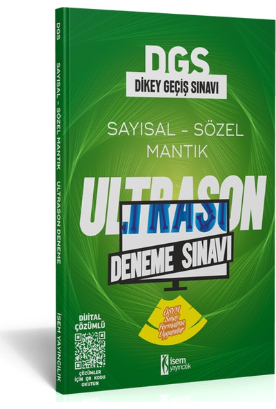 Isem Yayıncılık 2021 DGS ÖSYM Tarzı Ultrason Deneme Sınavı