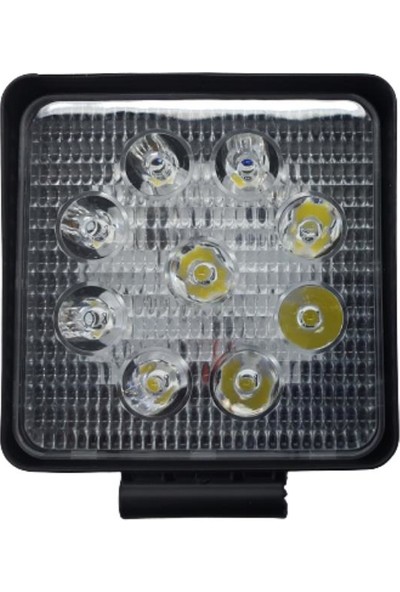Kıngstar 9 LED Kare Çalışma Lambası, Off Road