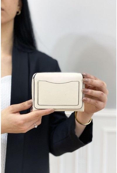 ÇLK Accessories Krem Küçük Cepli Kadın Cüzdan TRCÜZDAN200083 CR011 ÇLK Accessories Krem Küçük Cepli Kadın Cüzdan TRCÜZDAN200083 CR011