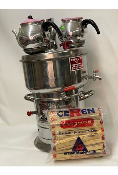 Ceren Mangal Çift Musluk Lux Semaver 10 Lt Ceren Mangal Çift Musluk Lux Semaver 10 Lt