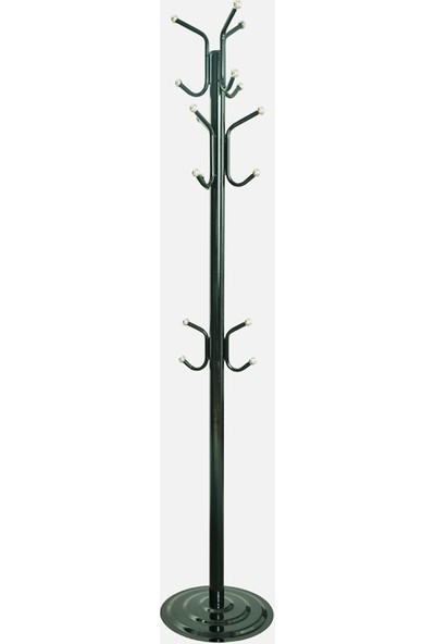 Met Metal Ayaklı Elbise Askısı Portmanto Siyah