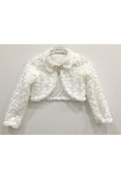 Uğur Böceği Çocuk Kız Çocuk Kürk Bolero 2-14 Yaş Butik Tarzı Bolero