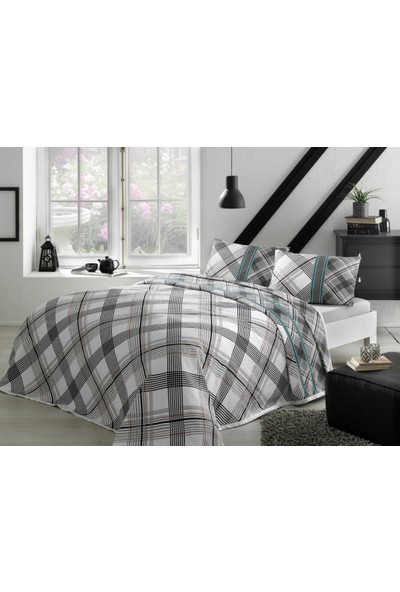 Taç - Floyd Gri Çift Kişilik Pamuklu Pike Takımı