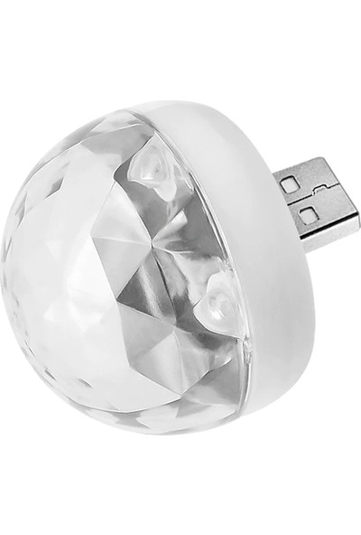 Araç Içi Sese Duyarlı USB Disko Topu LED Lamba Telefon Uyumlu Araç Içi Sese Duyarlı USB Disko Topu LED Lamba Telefon Uyumlu