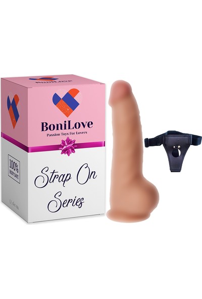 Bonilove Strap On Series Berton Ultra Gerçekçi Çift Katmanlı 23 cm Belden Bağlamalı Realistik Penis Bonilove Strap On Series Berton Ultra Gerçekçi Çift Katmanlı 23 cm Belden Bağlamalı Realistik Penis