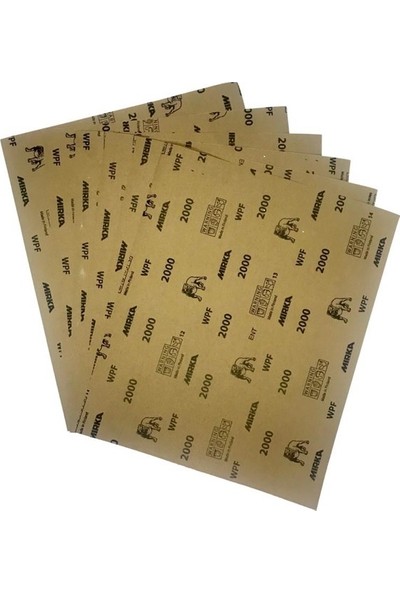 Mirka 2000 Numara Ince Tabaka Su Zımparası 10 adet. Mirka 2000 Numara Ince Tabaka Su Zımparası 10 adet.