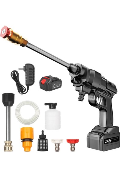 Handwerker 24V Yüksek Basınçlı 200W 30 Bar Lityum Pil Taşınabilir Akülü Yıkayıcı Handwerker 24V Yüksek Basınçlı 200W 30 Bar Lityum Pil Taşınabilir Akülü Yıkayıcı