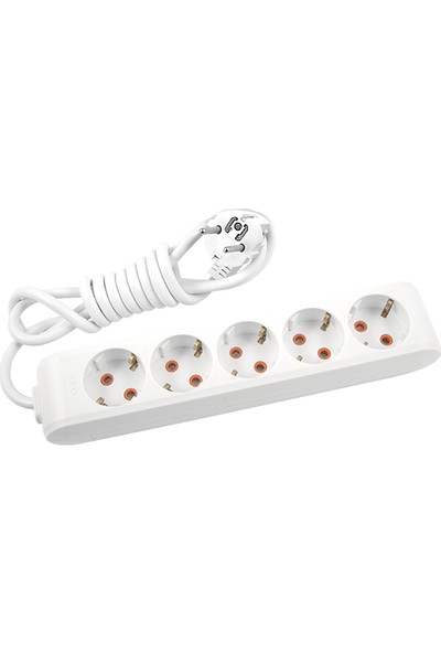 Viko Multi-Let 5'li Topraklı Çocuk Korumalı Grup Priz - 5 Metre