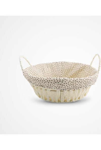 Fecra Yuvarlak Krem Bezli Ekmek Sepeti Fecra Yuvarlak Krem Bezli Ekmek Sepeti