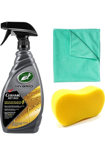 Turtle Wax Seramik Hızlı Sprey Cila 500 ml + Mikrofiber Bez + Yıkama Süngeri Turtle Wax Seramik Hızlı Sprey Cila 500 ml + Mikrofiber Bez + Yıkama Süngeri