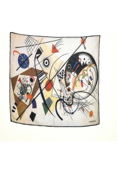Deriderim Kandinsky Mavi Parça Desenli Bandana Deriderim Kandinsky Mavi Parça Desenli Bandana