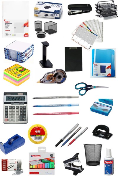 Glance Ofis Seti Ekonomik Masa Üstü Gereçleri