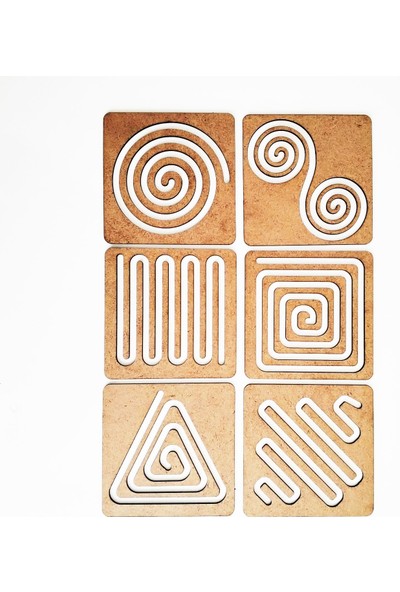 Emay Center Özel Eğitim Materyali Çizgi Çizme Etkinlik Çalışması Seti 6lı Set, 3D Ahşap Boyama Emay Center Özel Eğitim Materyali Çizgi Çizme Etkinlik Çalışması Seti 6lı Set, 3D Ahşap Boyama