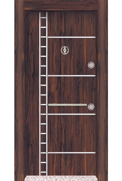 Mono Çelik Kapı MN-1721 Lux Laminoks Abanoz Çelik Kapı