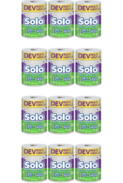 Solo Dev Rulo Havlu (12'li) Solo Dev Rulo Havlu (12'li)