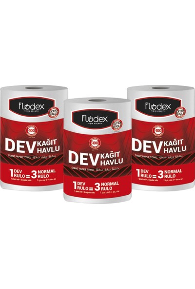 Flodex Dev Kağıt Havlu 3'lü
