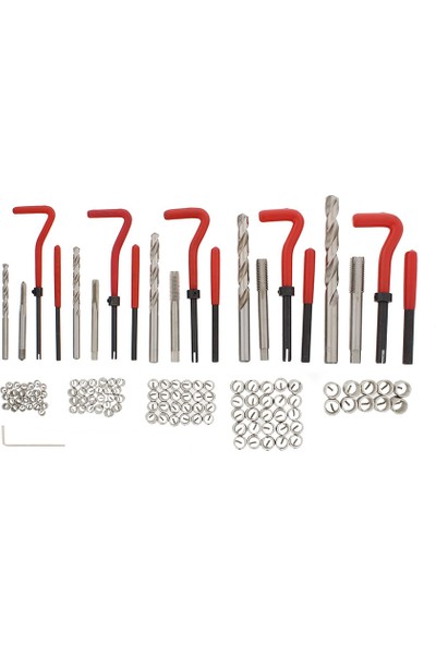 Buyfun 131 Adet Elimden Konu Rethread Helicoil Tamir Kiti Buyfun 131 Adet Elimden Konu Rethread Helicoil Tamir Kiti