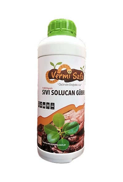 Vermisafa Organik Sıvı Solucan Gübresi 1lt