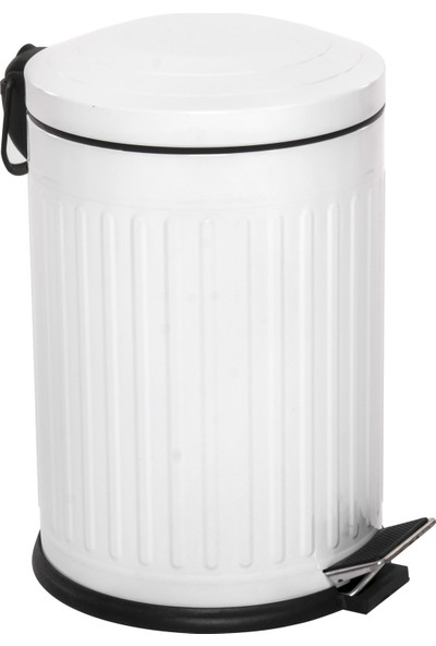 Foreca Vintage Çöp Kovası Çizgili Beyaz 12 Lt Foreca Vintage Çöp Kovası Çizgili Beyaz 12 Lt