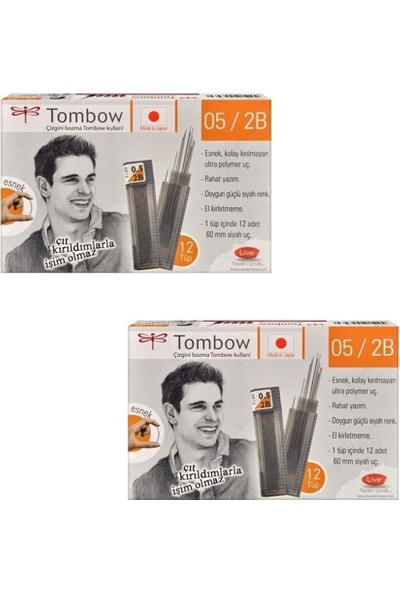 Tombow Klasik Tüp 0.5 mm 2b 24'lü