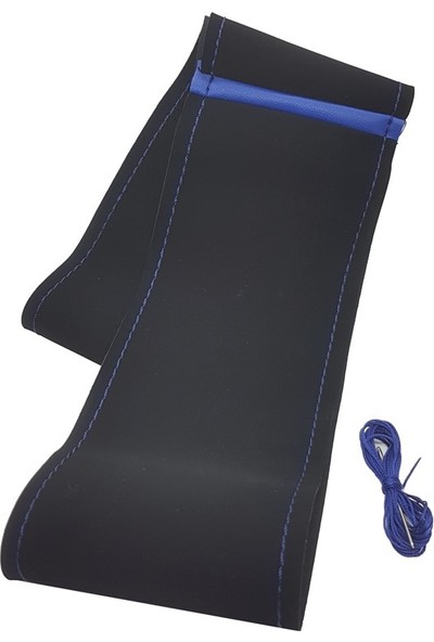 Otoelit Full Alcantra Yüzüklü Dikmeli Direksiyon Kılıfı Mavi Ipli Otoelit Full Alcantra Yüzüklü Dikmeli Direksiyon Kılıfı Mavi Ipli