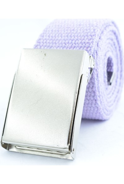 Trend Deri Kapaklı Lila Kolon Kemer 4 cm