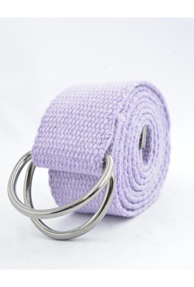 Trend Deri Lila Ayarlanabilir D Tokalı Kolon Kemer 4 cm