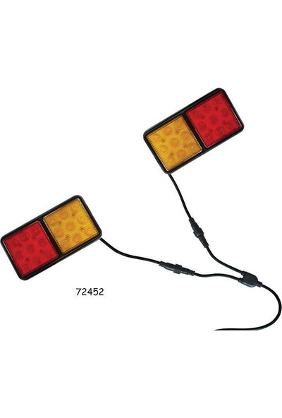 Lalizas Romörk LED Lamba Kiti, 8m Kablo ile