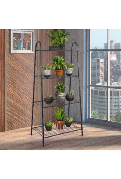 Reto Design 4 Katlı Metal Çiçeklik Ayakkabılık ve Çok Amaçlı Raf 1361 Reto Design 4 Katlı Metal Çiçeklik Ayakkabılık ve Çok Amaçlı Raf 1361
